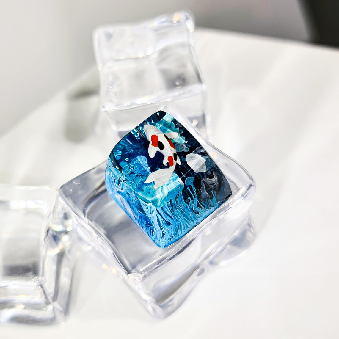 Blue Koi Keycap Koi Fish for Cherry Mx Keycap Custom Keycap - Etsy