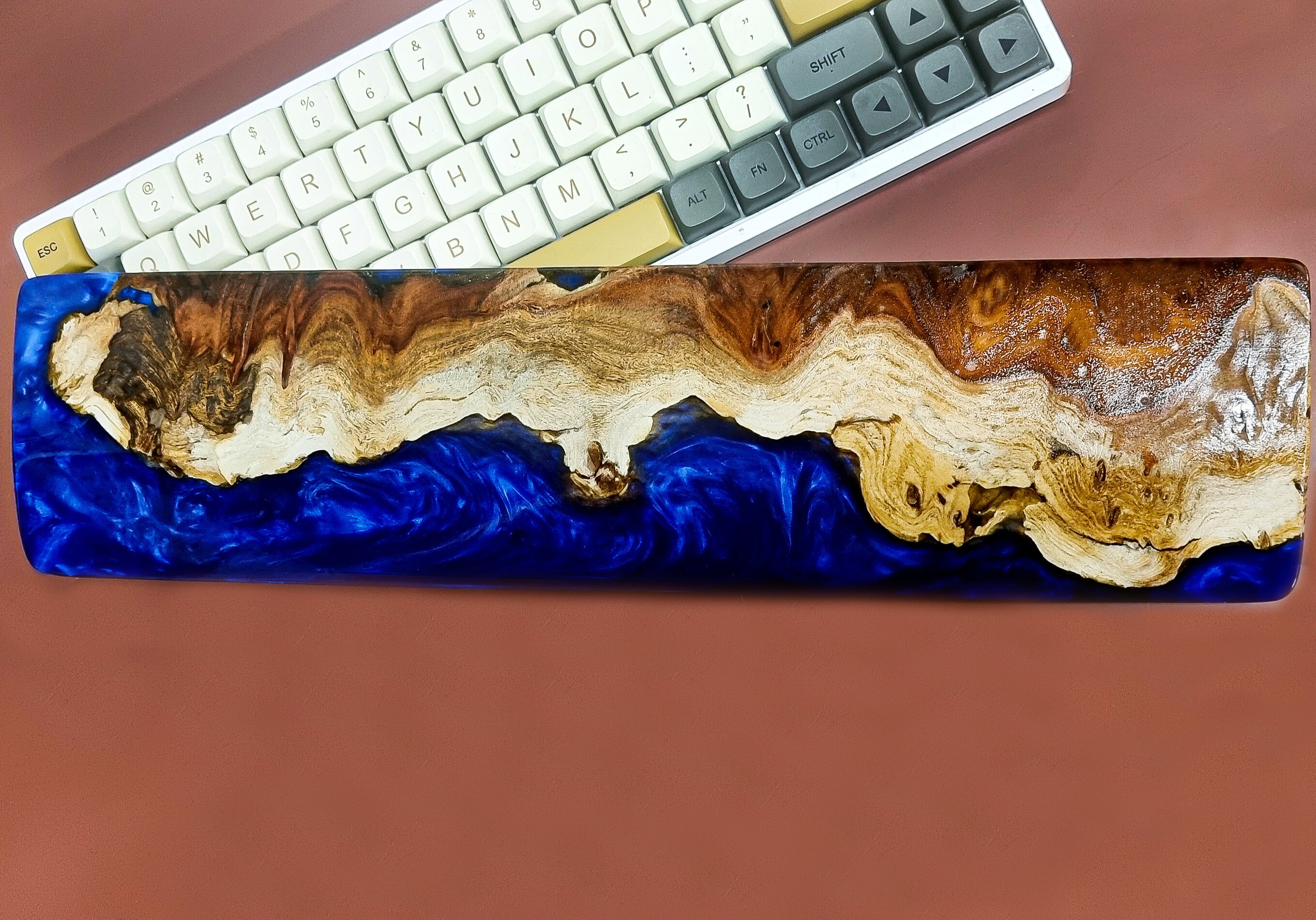 Resin and Wood Wrist Rest Keyboard Wrist Rest Custom Wrist - Etsy
