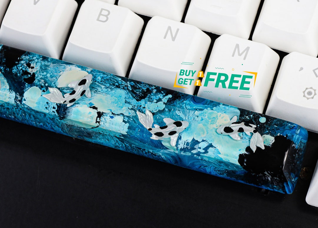 Blue Koi Spacebar Koi Fish Resin OEM SA Profile Key Cap for - Etsy
