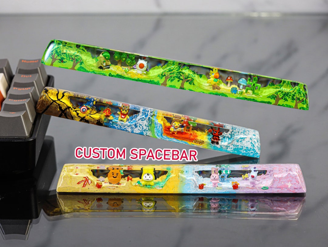 Custom Spacebar Keycap, Custom Keycap, Artisan Keycap, Character Custom ...