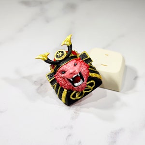 Tiger Sa.mur.ai Keycap Artisan, Handmade Keycap, Sam.urai Keycap for ...