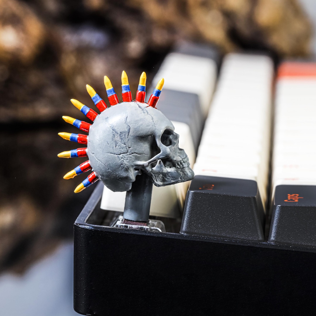 Skull Keycap, Halloween Keycap, Skullcap Keycap for Mechanical Keyboard ...