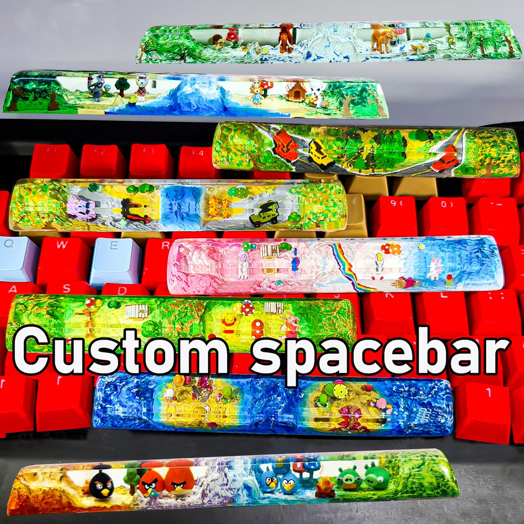 Custom Spacebar Keycap, Custom Keycap, Artisan Keycap, Character Custom ...