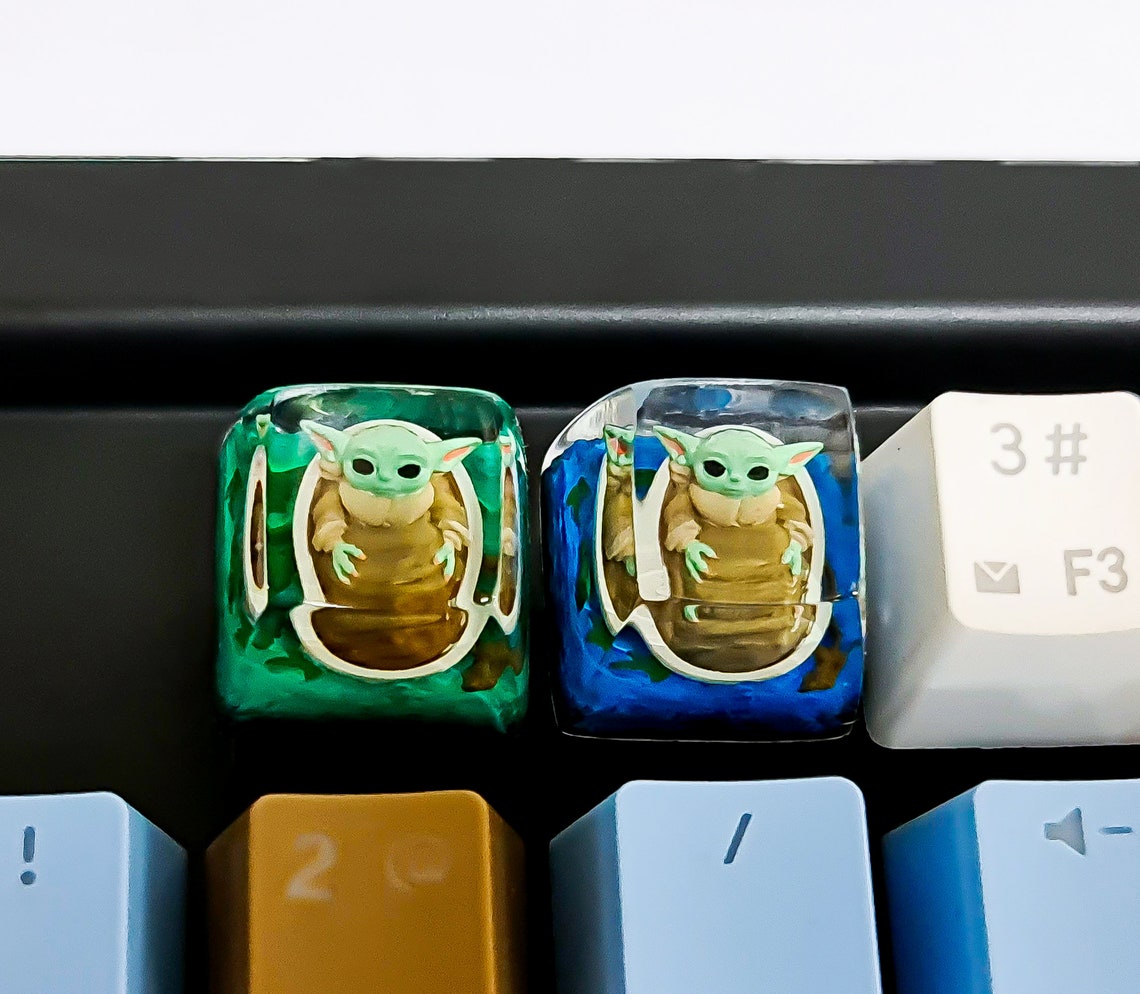 Baby Yoda Keycap Halloween Keycaps Horror Keycaps SA - Etsy