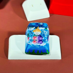 Puffer Fish and Diver Keycap, Fish Keycap, Custom Keycap, Artisan ...