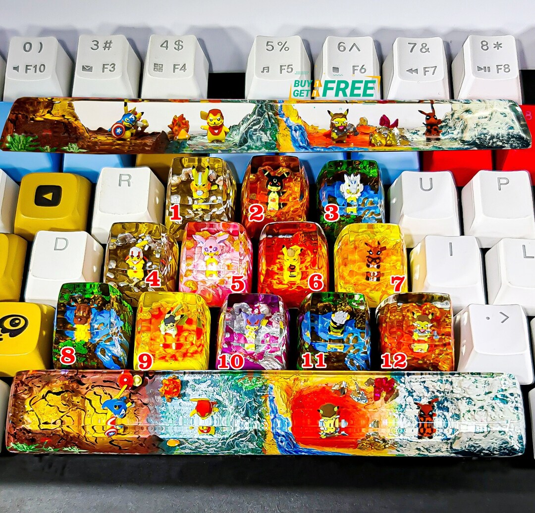 Anime Keycap, Anime Spacebar, Custom Pokemon, Custom Spacebar, Custom ...