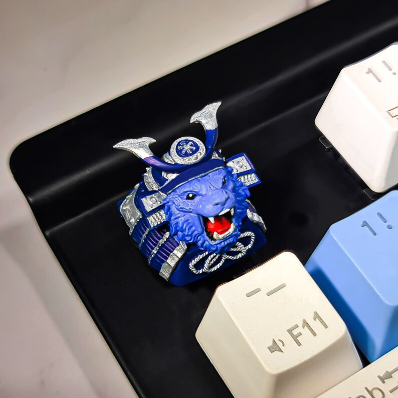 Tiger Samurai Keycap Artisan Handmade Keycap Samurai Keycap - Etsy