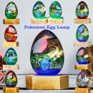 Pokemon Epoxy Lamp, Custom Pokemon Night Light, Personalized Night ...