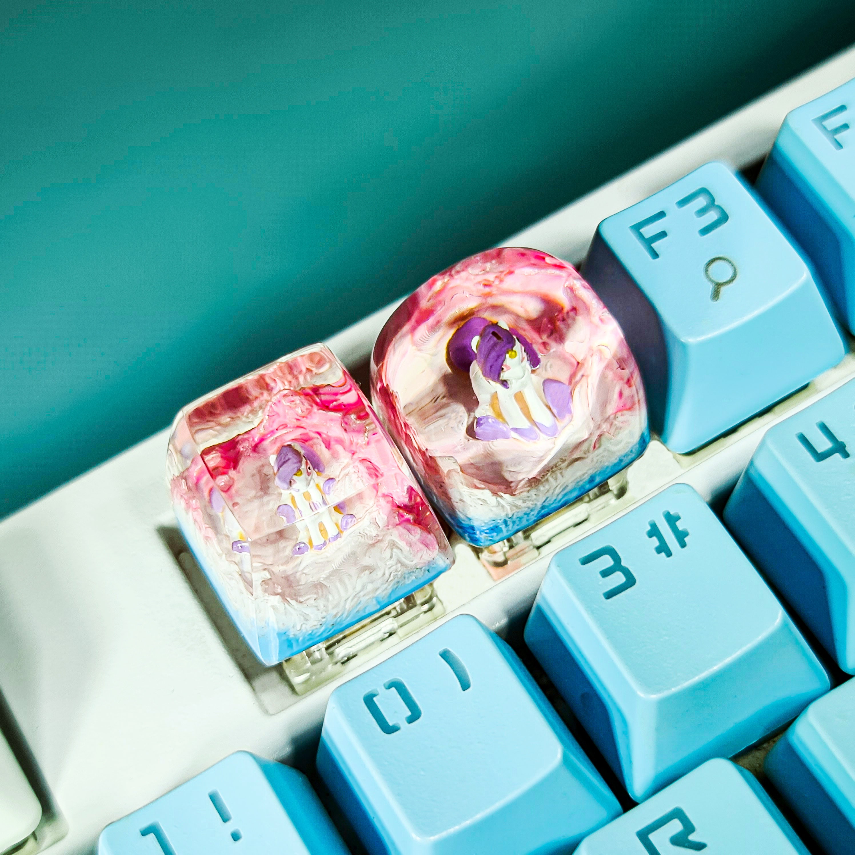 Unicorn Keycap Unicorn Artisan Keycap for Cherry MX SA - Etsy