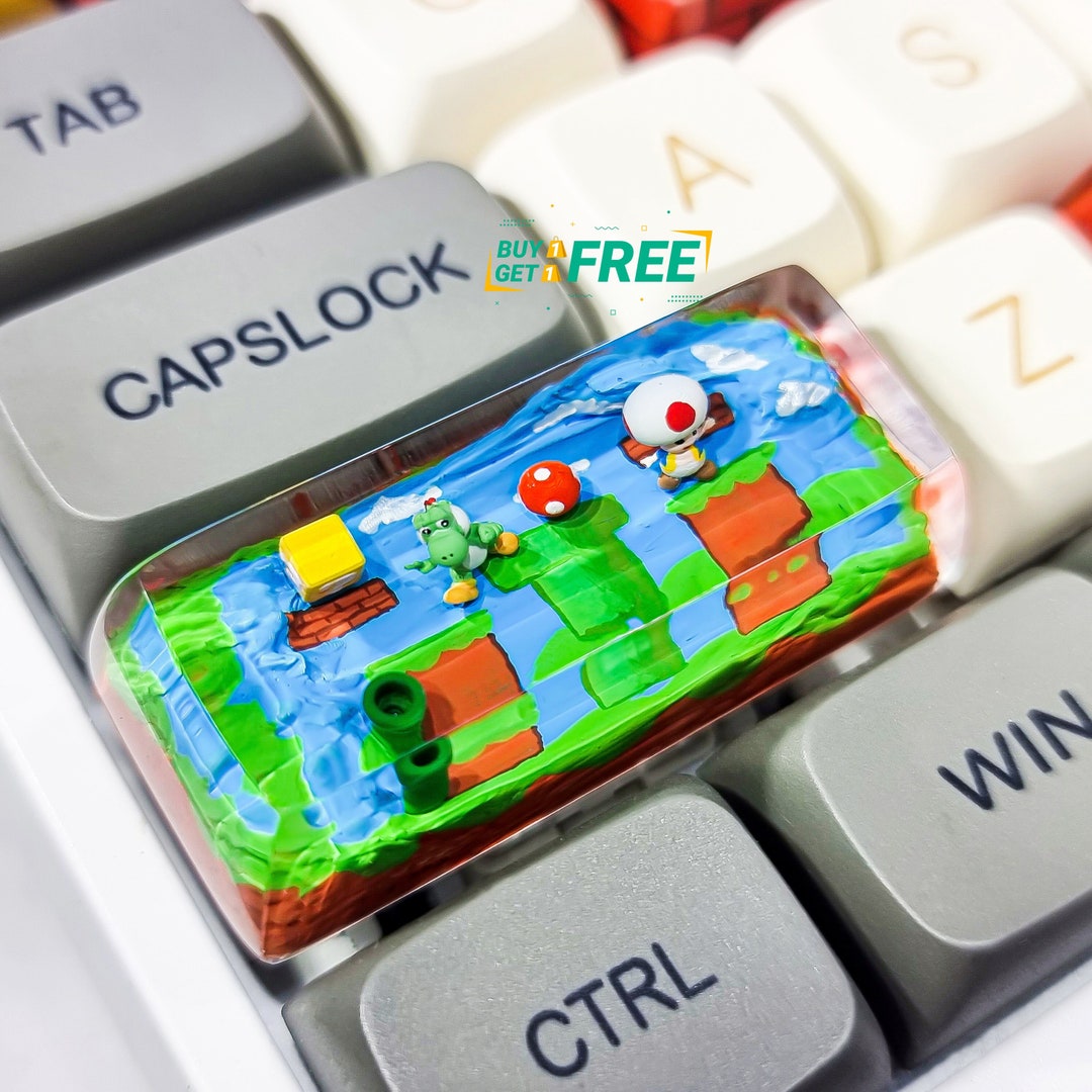 Game Keycap, ESC Resin Keycap, Anime Spacebar Resin Handmade Keycap ...