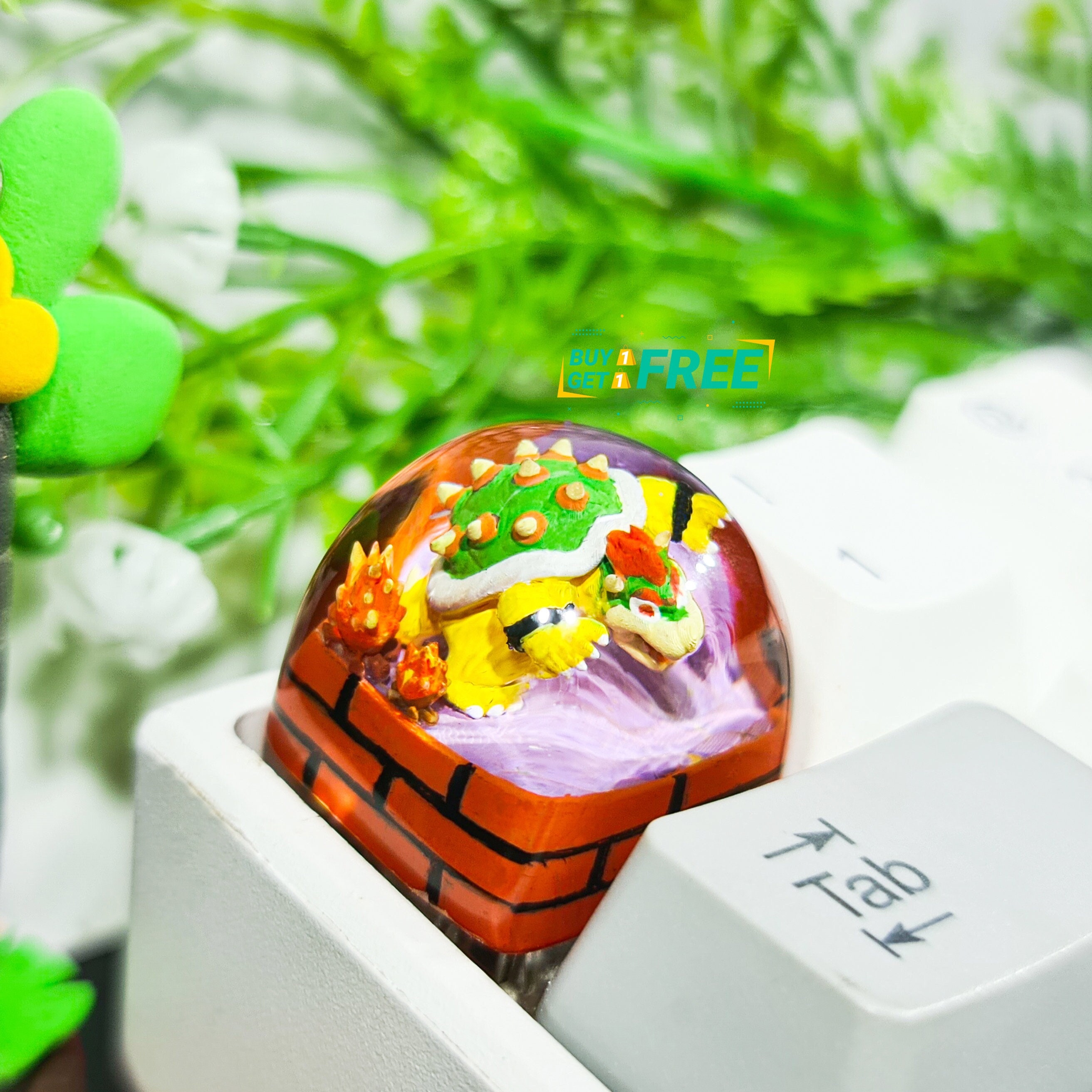 Bowser Tortoise Keycap Super Mario Keycap Game Mario Keycap - Etsy