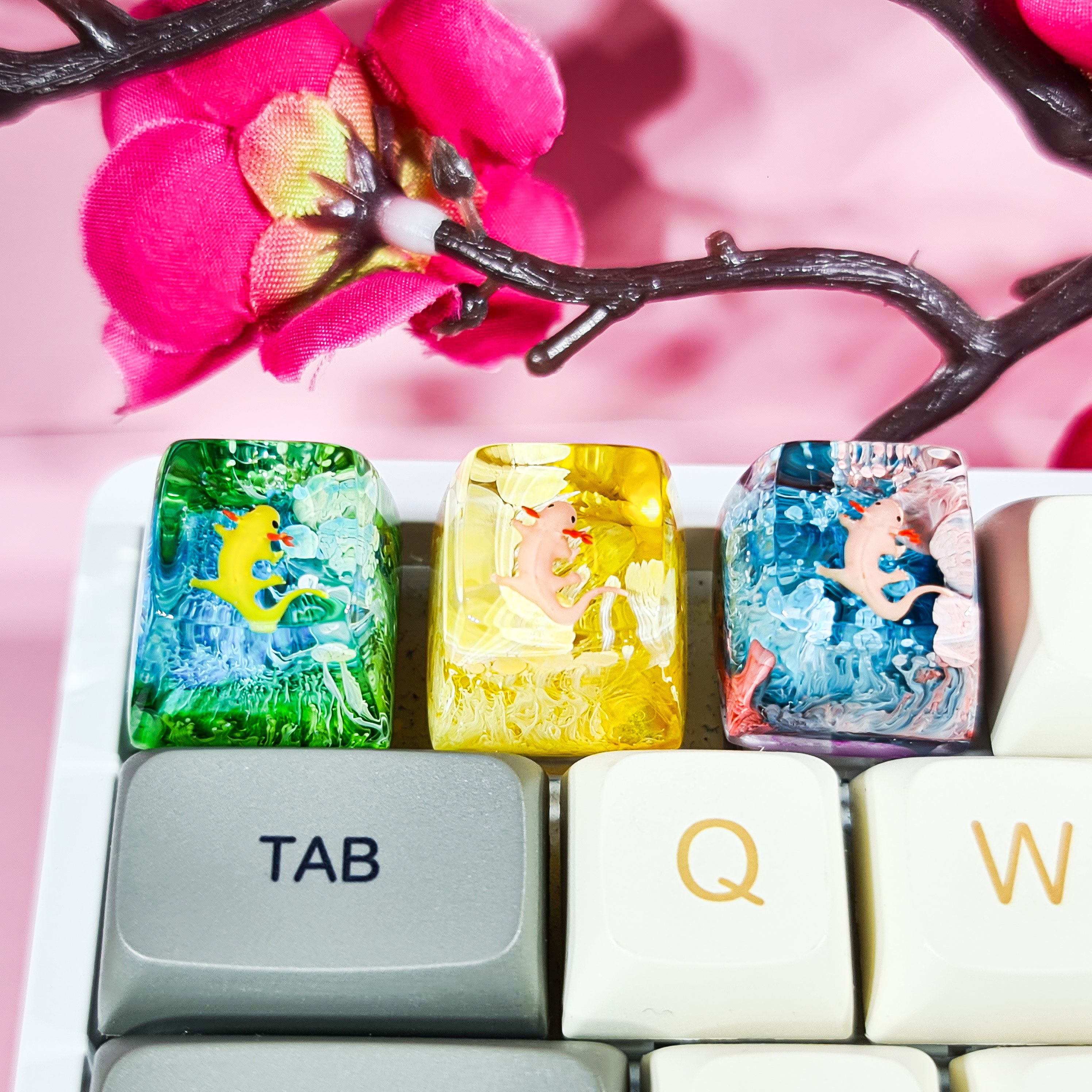 Axolot Keycap Axolotl Resin Keycaps Handmade Artisan Keycap - Etsy Canada