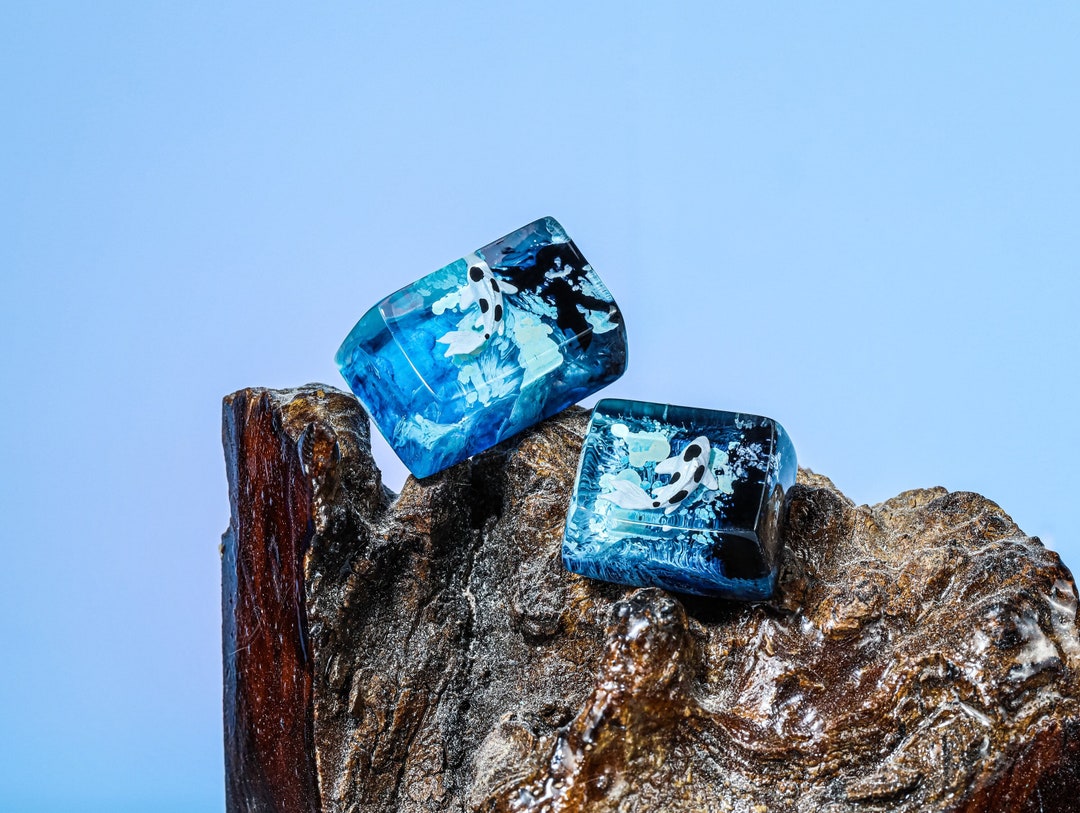Blue Koi Fish Keycap, Koi Fish SA Profile Keycap, Handmade Artisan ...