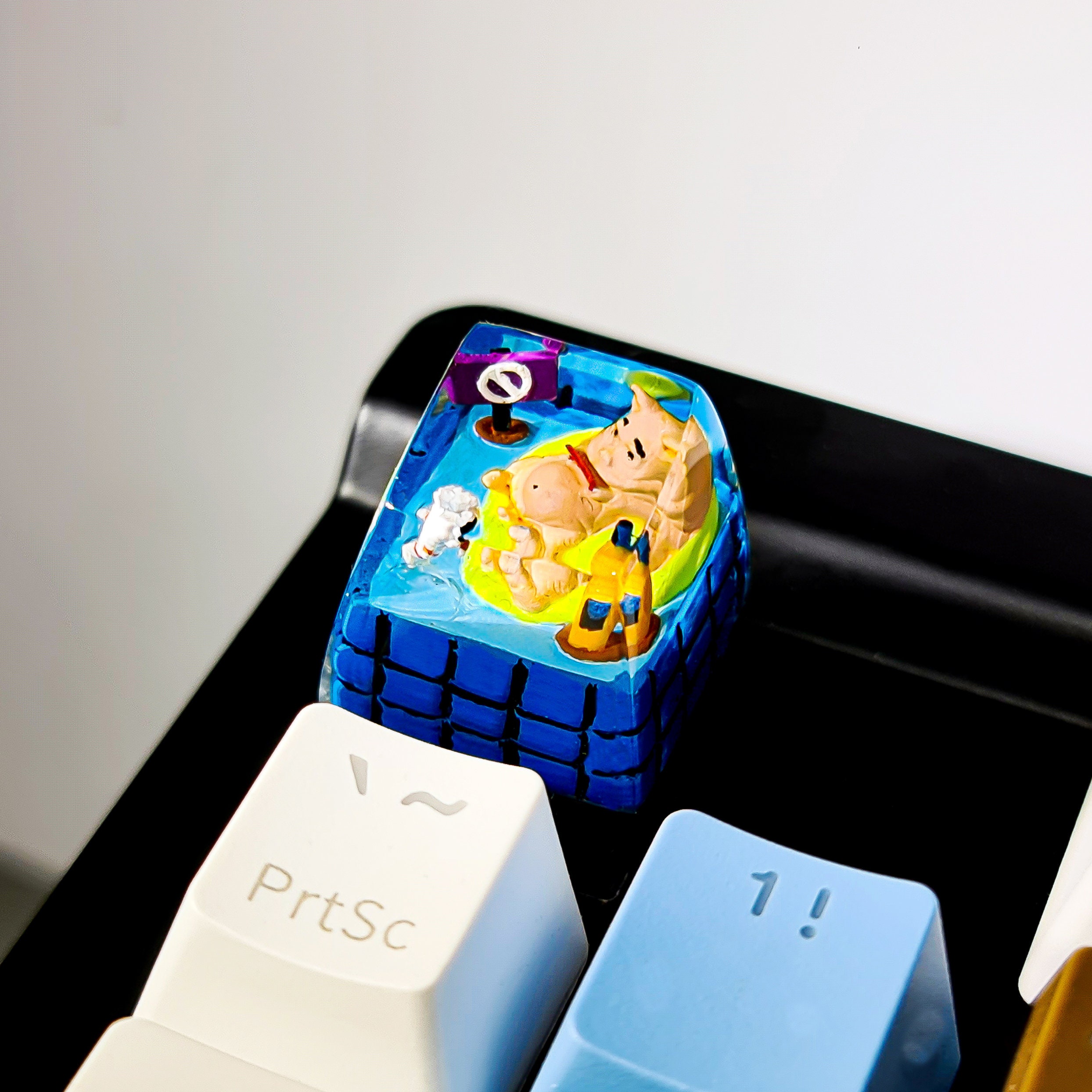 Pig Keycap Pig Play Game Keycap Cartoon Keycap Custom - Etsy