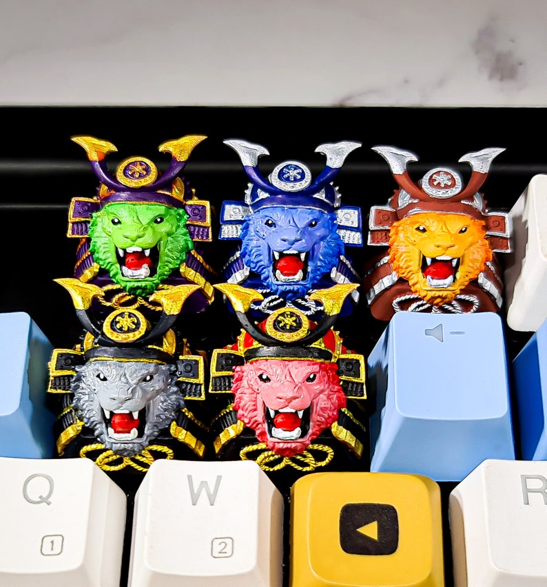 Tiger Samurai Keycap Artisan Handmade Keycap Samurai Keycap - Etsy