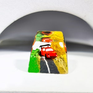 Car Keycap, Porsche Car Keycap, Red Car Keycap, Custom Keycap, Artisan ...