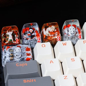 Halloween Keycap, Ghost Keycap, Pumpkin Keycaps, Custom Keycap, Artisan ...