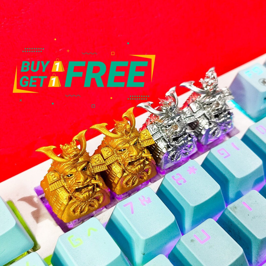Sam.urai Keycap Artisan, Handmade Keycap, Sa.murai Keycap for Cherry MX ...