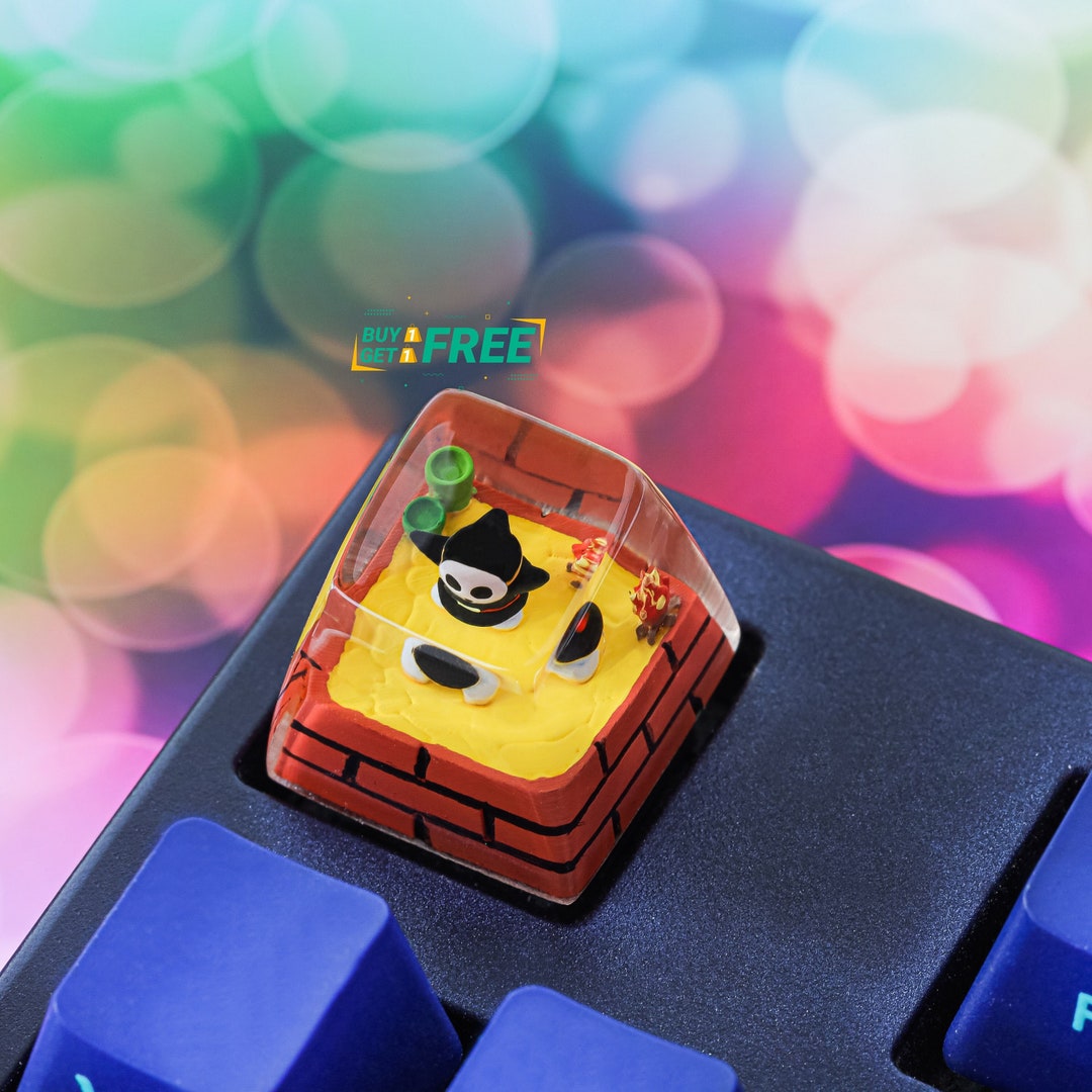 Game Artisan Keycap, ESC Resin Keycap, Resin Handmade Keycap, Anime ...