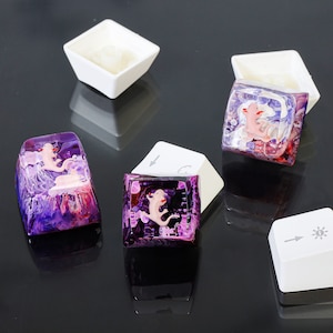 Purple Axolotl Artisan Keycap, Custom Keycap, Artisan Keycap, Cherry Mx ...