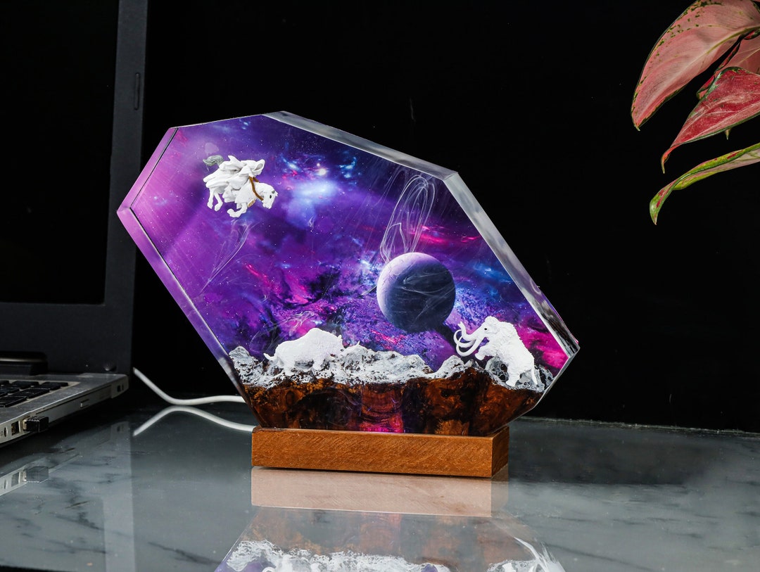 Star War Night Light, Interstellar Epoxy Lamp, Space Galaxy Plastic and ...