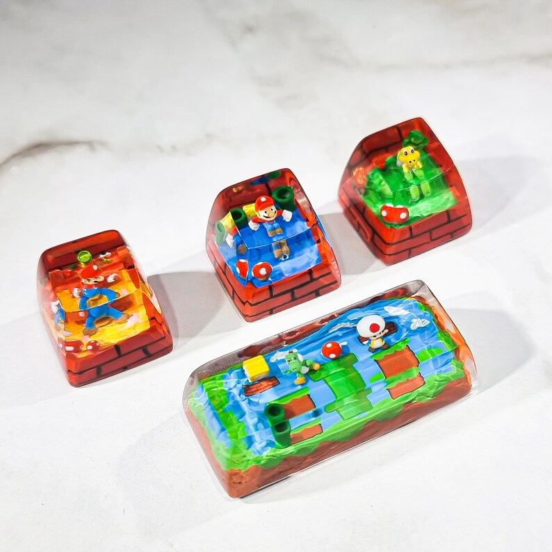 Game Keycap, ESC Resin Keycap, Anime Spacebar Resin Handmade Keycap ...