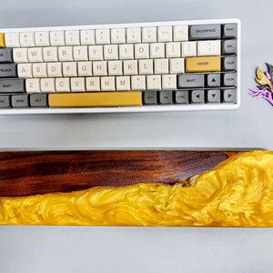 Resin and Wood Wrist Rest, Resin Wrist Rest, Keyboard Wrist Rest ...