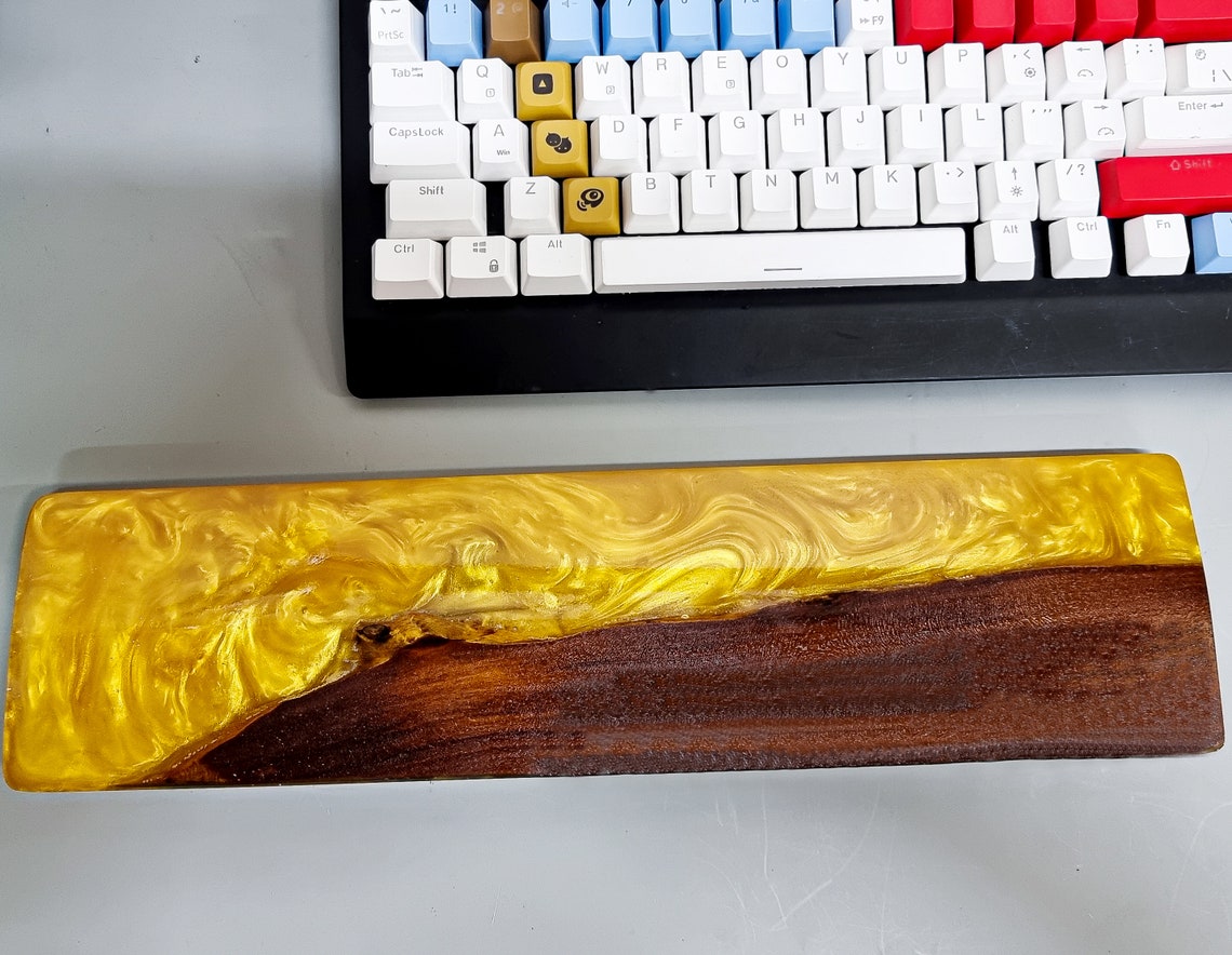 Resin and Wood Wrist Rest Resin Wrist Rest Keyboard Wrist - Etsy