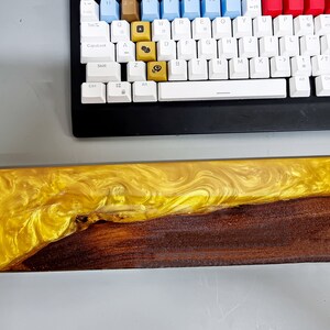 Resin and Wood Wrist Rest, Resin Wrist Rest, Keyboard Wrist Rest ...