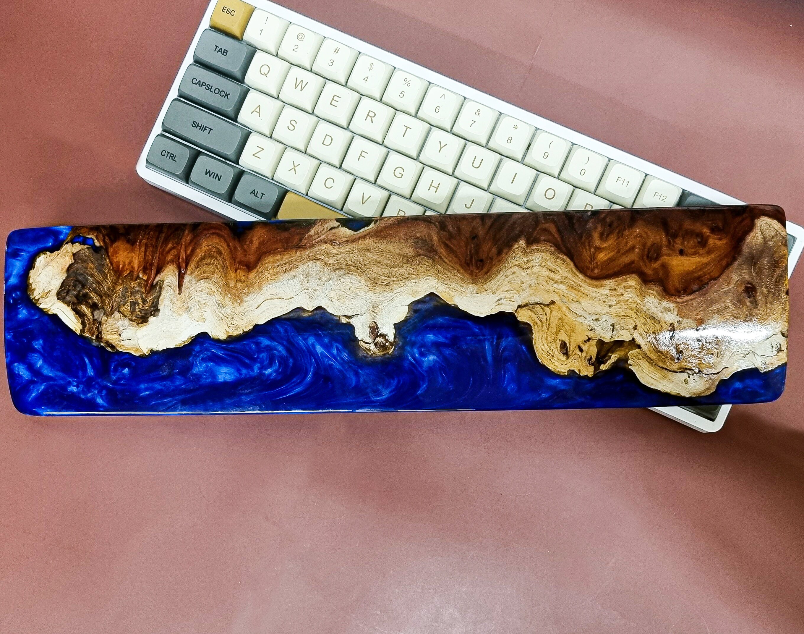 Resin and Wood Wrist Rest Keyboard Wrist Rest Custom Wrist - Etsy