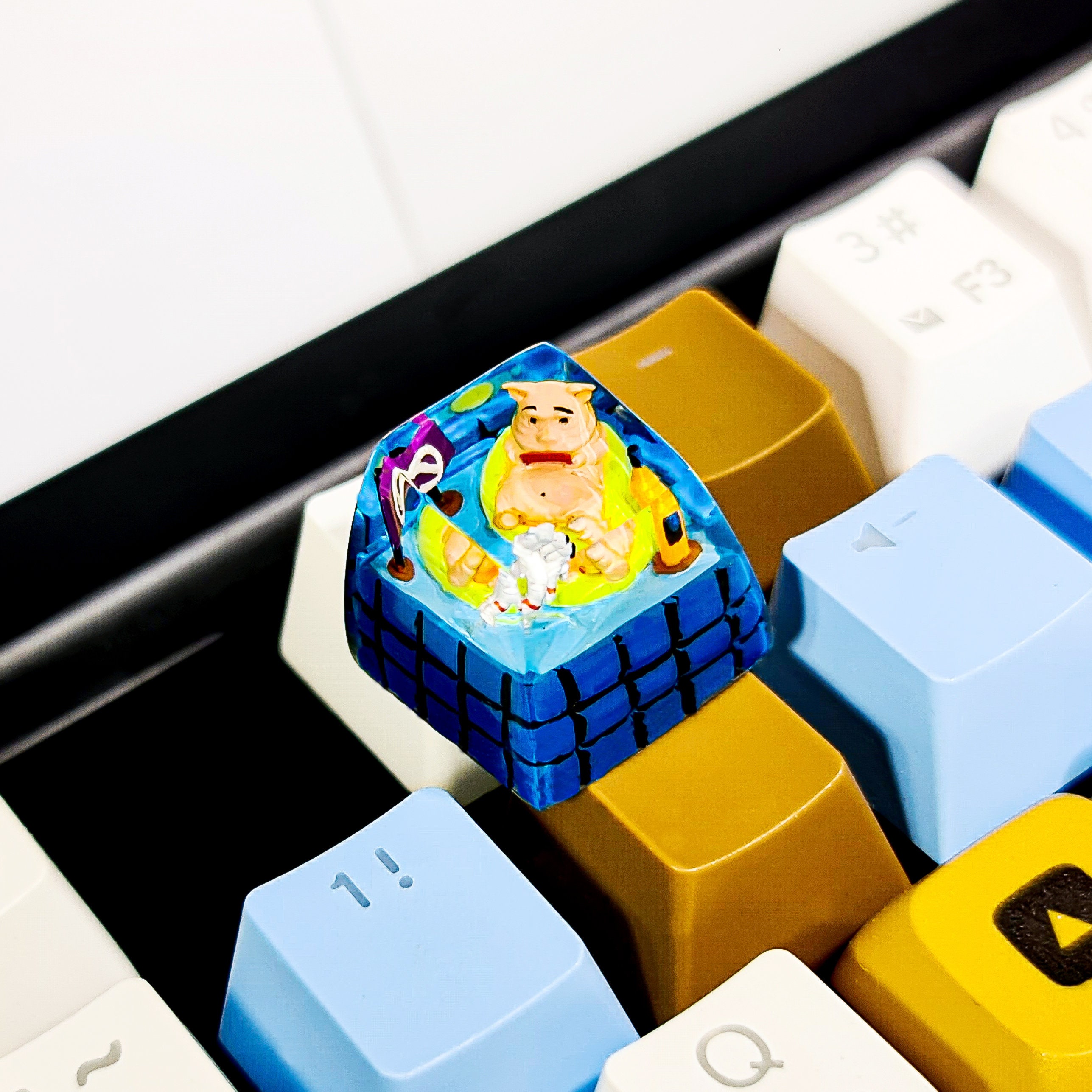 Pig Keycap Pig Play Game Keycap Cartoon Keycap Custom - Etsy