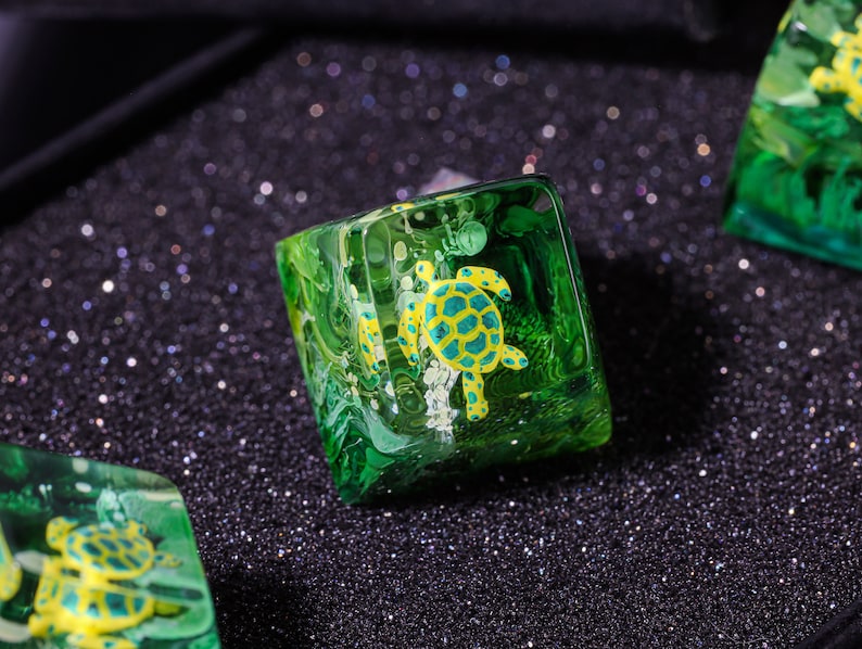 Sea Turtle Spacebar, Turtle Resin OEM SA Profile Key Cap, Turtle Keycap ...