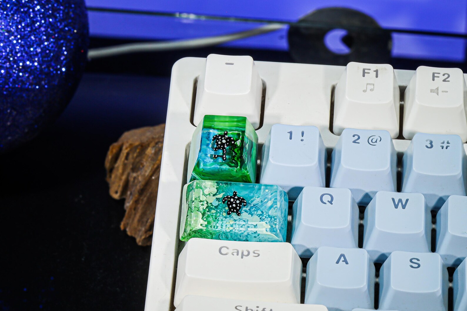 Hammerhead Shark Keycap, Sea Turtle Keycap, Whale Shark, Koi Fish Resin ...
