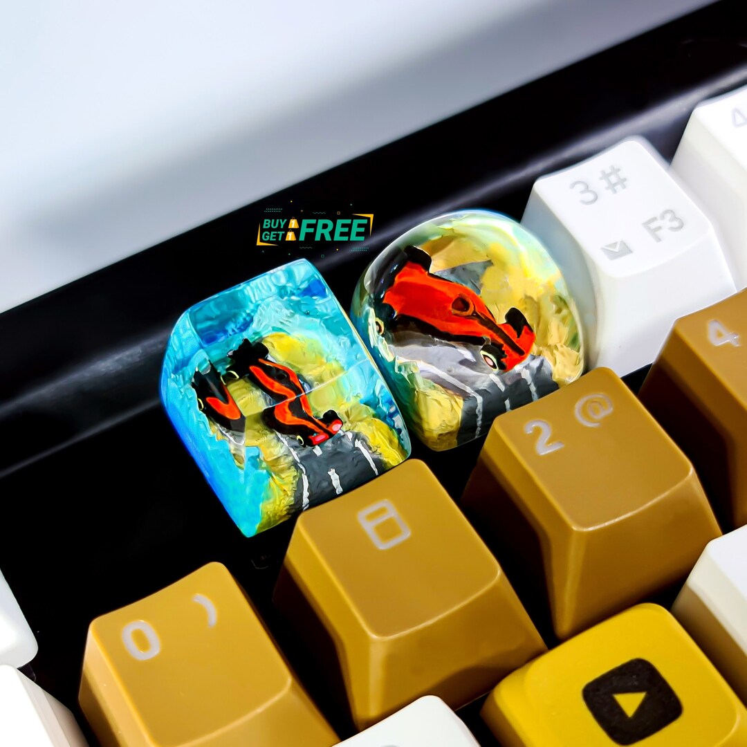 Red Car Keycap, Car Keycap, Road Car Keycap, Custom Keycap, Artisan ...