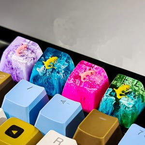 Axolotl Artisan Keycap, Custom Keycap, Artisan Keycap, Cherry Mx ...
