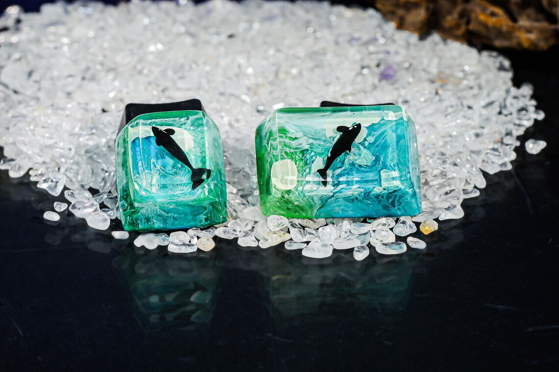 Hammerhead Shark Keycap, Sea Turtle Keycap, Whale Shark, Koi Fish Resin ...