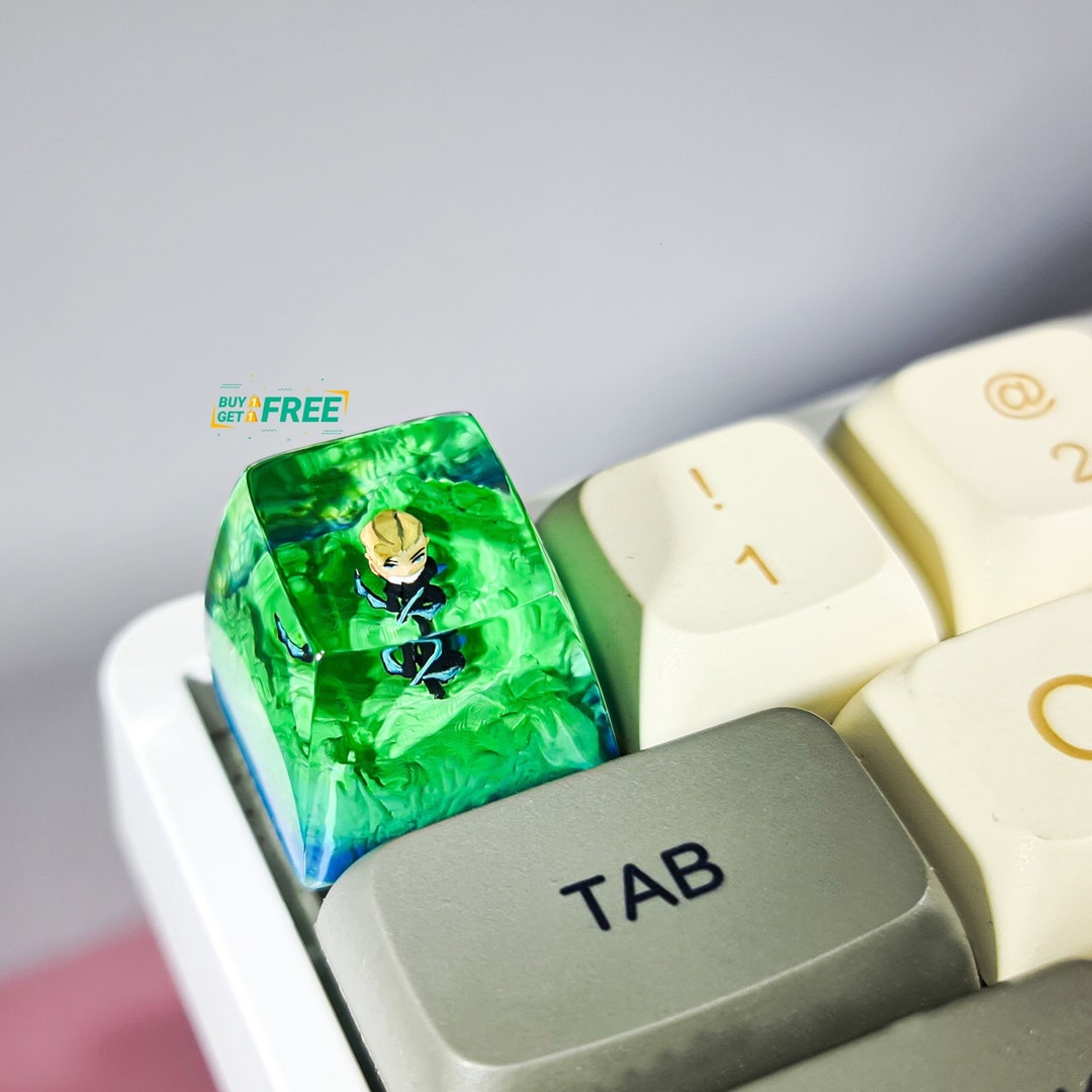 Game Keycap, ESC Resin Keycap, Resin Handmade Keycap, Anime Character ...