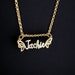 14K, 10K Solid Yellow, White Gold Dainty Name Plate Personalized ...