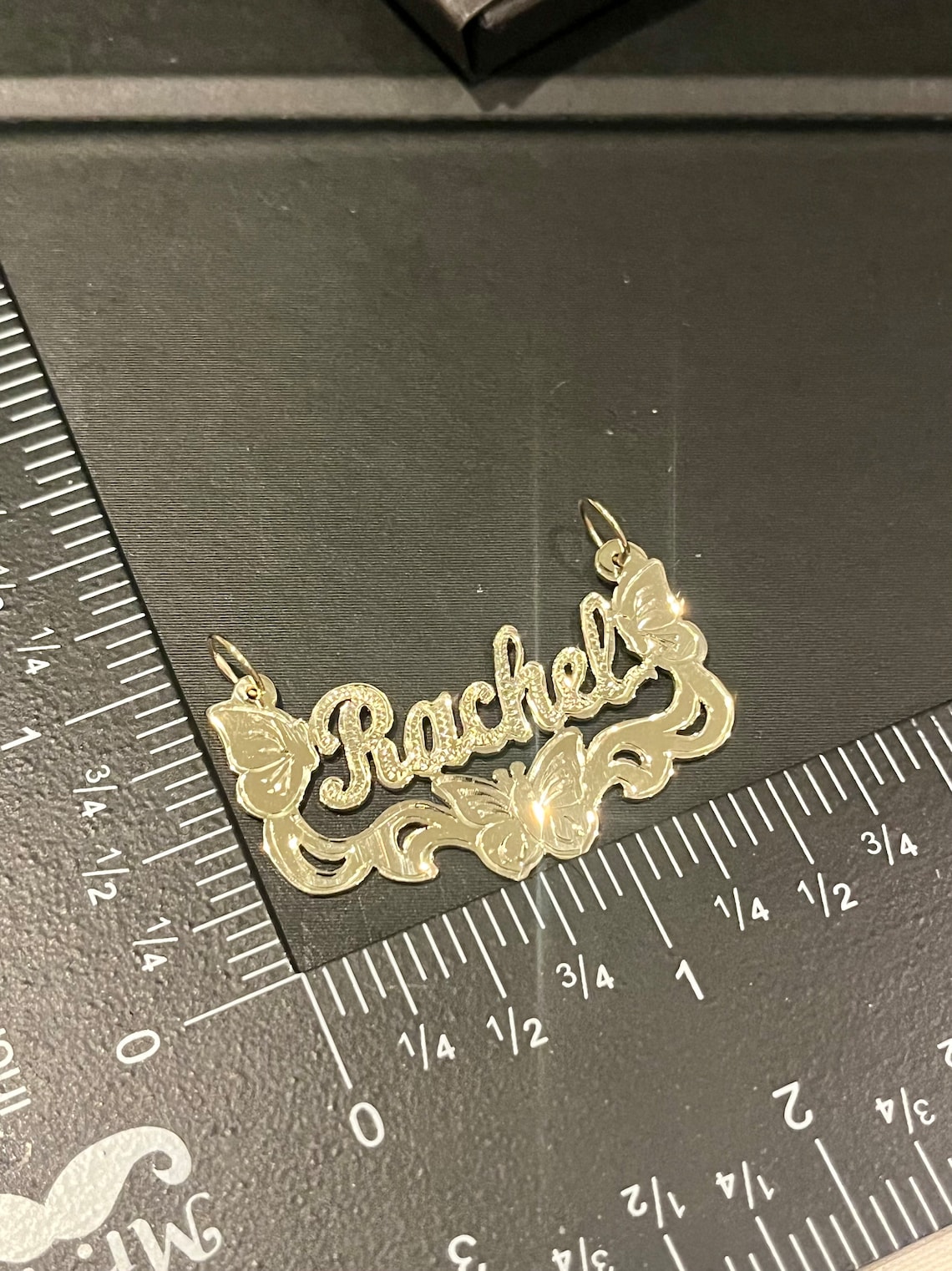 Exquisite Solid Gold Personalized Handmade Name Pendant, Custom Name ...