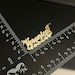 14K or 10K Solid Yellow, White Gold Name Plate Personalized HANDMADE ...