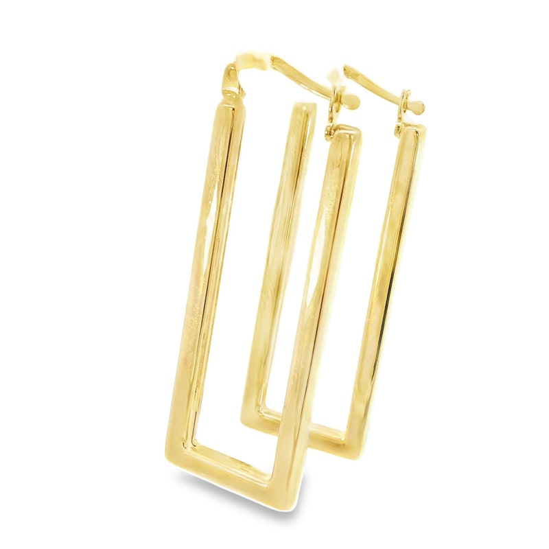 Gold Hoop Earrings 14k - Etsy