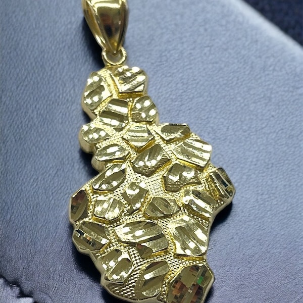 Gold Nugget Pendant - Etsy