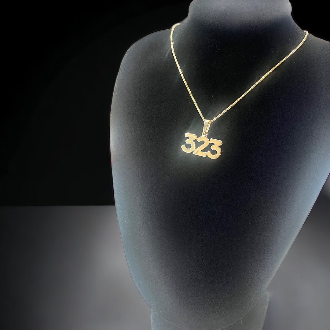 14K, 10K Solid Polished Handmade Personalized Custom 3 Digits Number ...