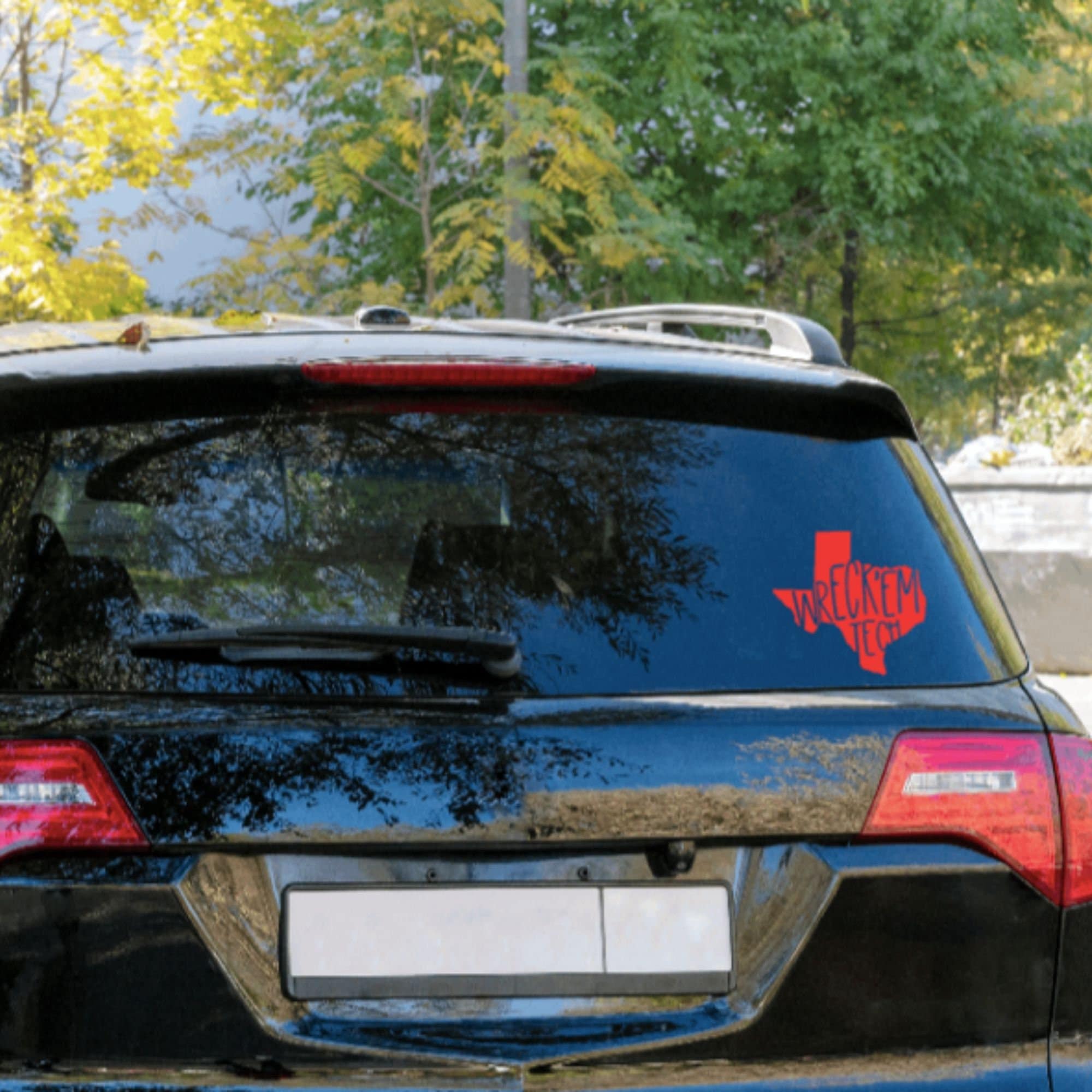 Wreck Em Texas Tech Car Decal Red Raiders Sticker Laptop - Etsy