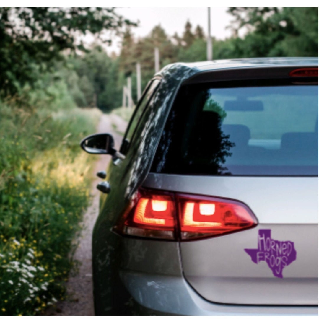 Horned Frogs Car Decal, Riff Ram Sticker, Texas Laptop Sticker, Texas ...