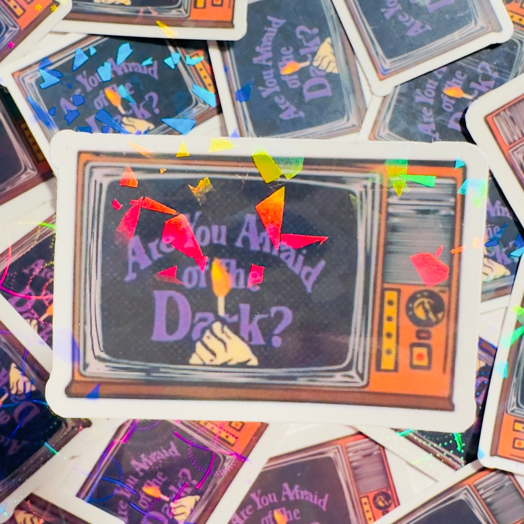 Are You Afraid of the Dark Sticker, Box TV Set Sticker, Retro TV ...