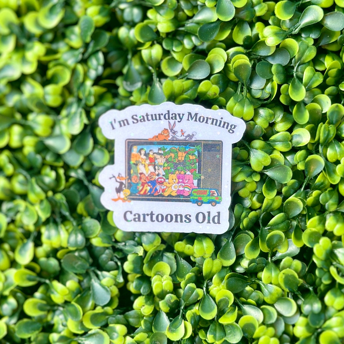 I'm Saturday Morning Cartoons Old Sticker, Vintage Cartoons Sticker ...