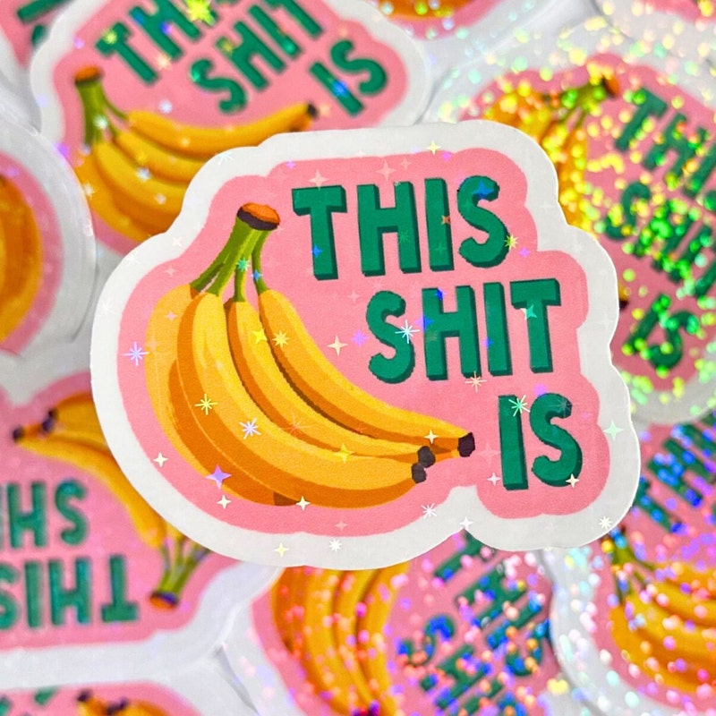 Banana Stickers - Etsy