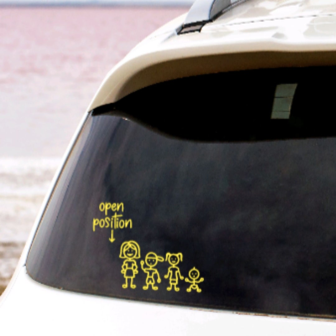 Open Position Vinyl Car Decal, Single Parent Decal, Single Mom Sticker ...