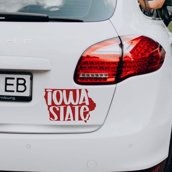 Iowa State Window Decal - Etsy